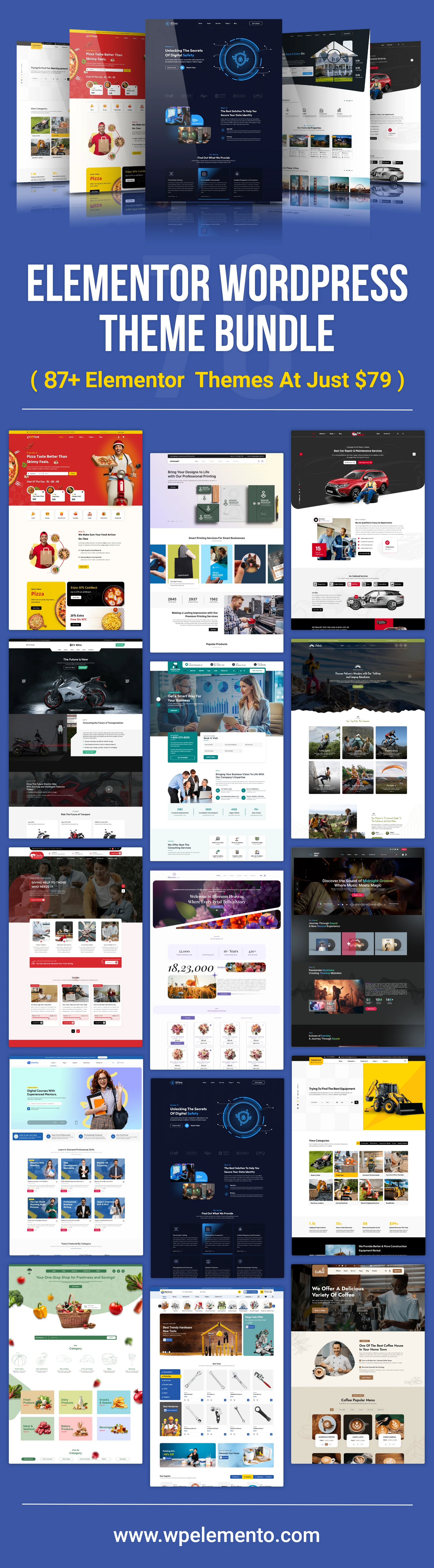 Best Elementor WordPress Theme Bundle Sale | 87+ Themes