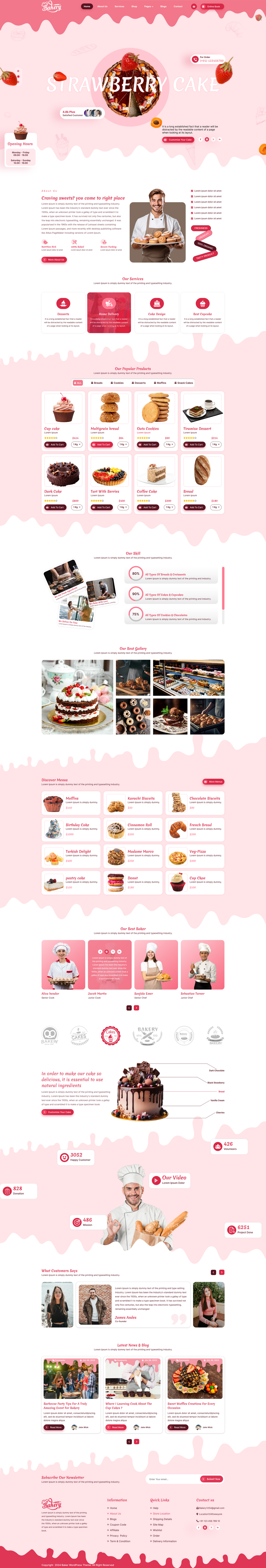 Premium Bakery WordPress Theme for Bakeries, Cafes & Patisseries