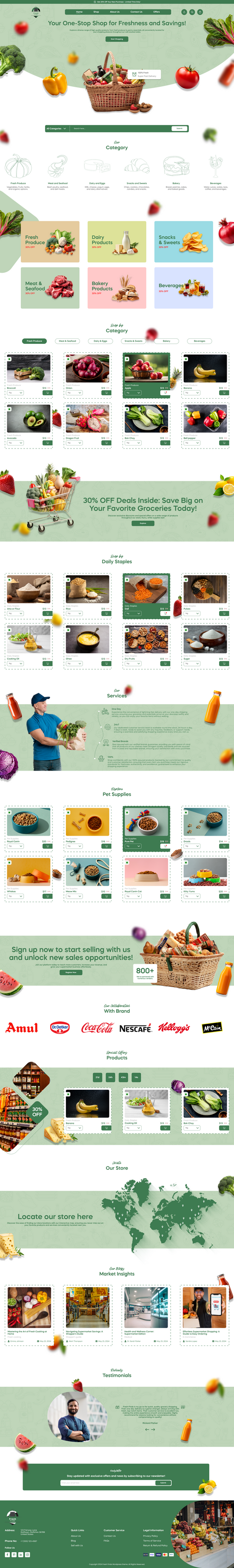 Supermarket Wordpress Theme - Best Website Design for Supermarkets